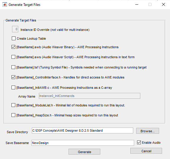 Layout Build Configuration (Debug/Release)