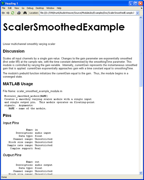 Generating Documentation